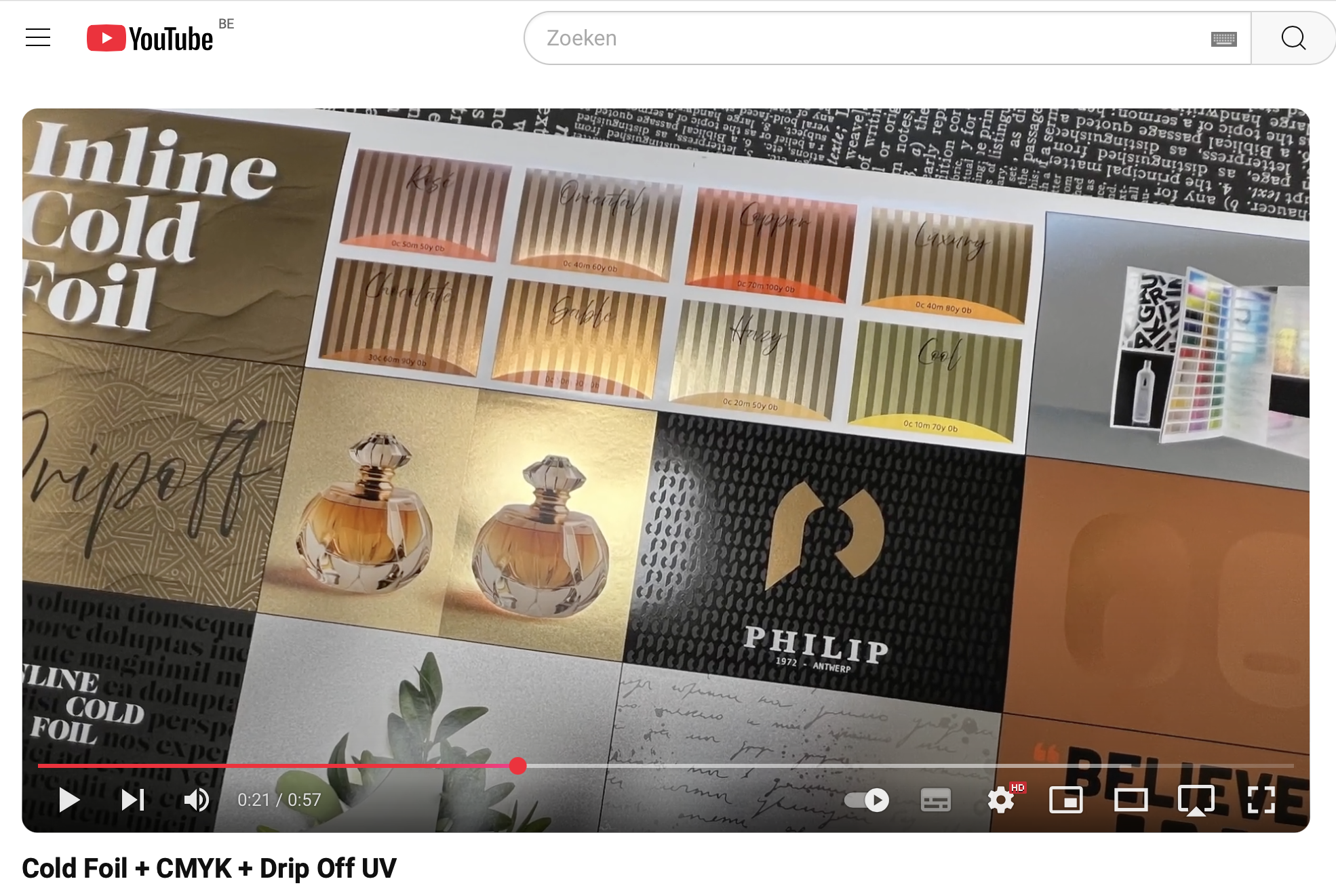 Koudfoliedruk met drip off UV effecten